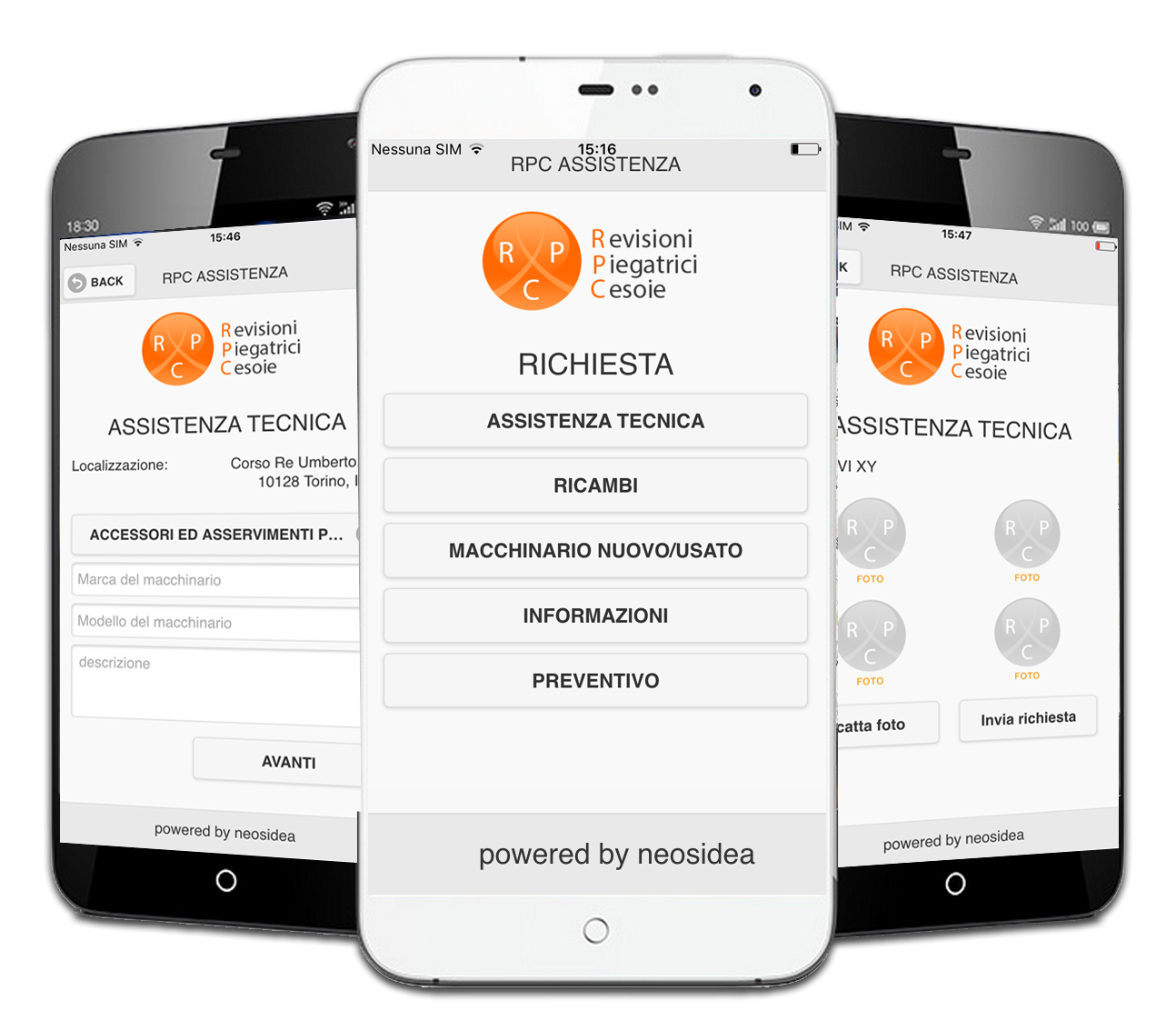 RPC App Assistenza | Neosidea